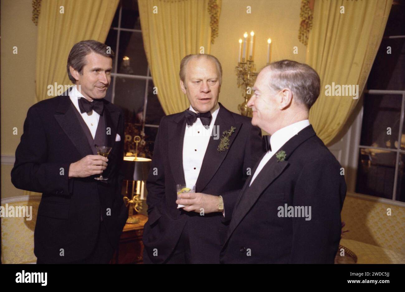 Photograph of Chief of Protocol Henry Catto, President Gerald R. Ford ...