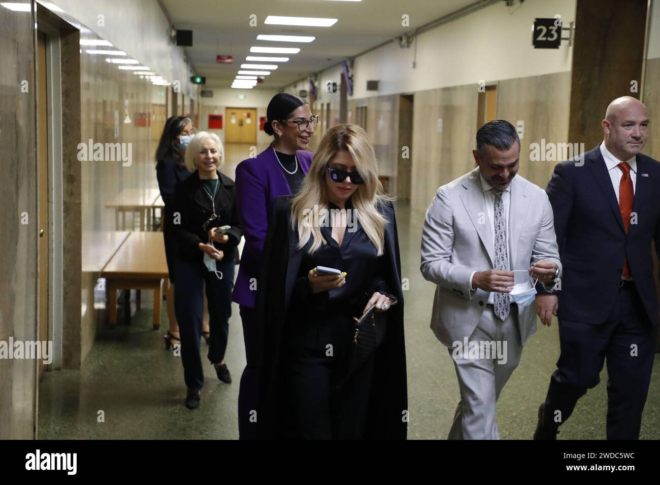 San Francisco, California, USA. 2nd Oct, 2023. Khazar Momeni, sister of ...