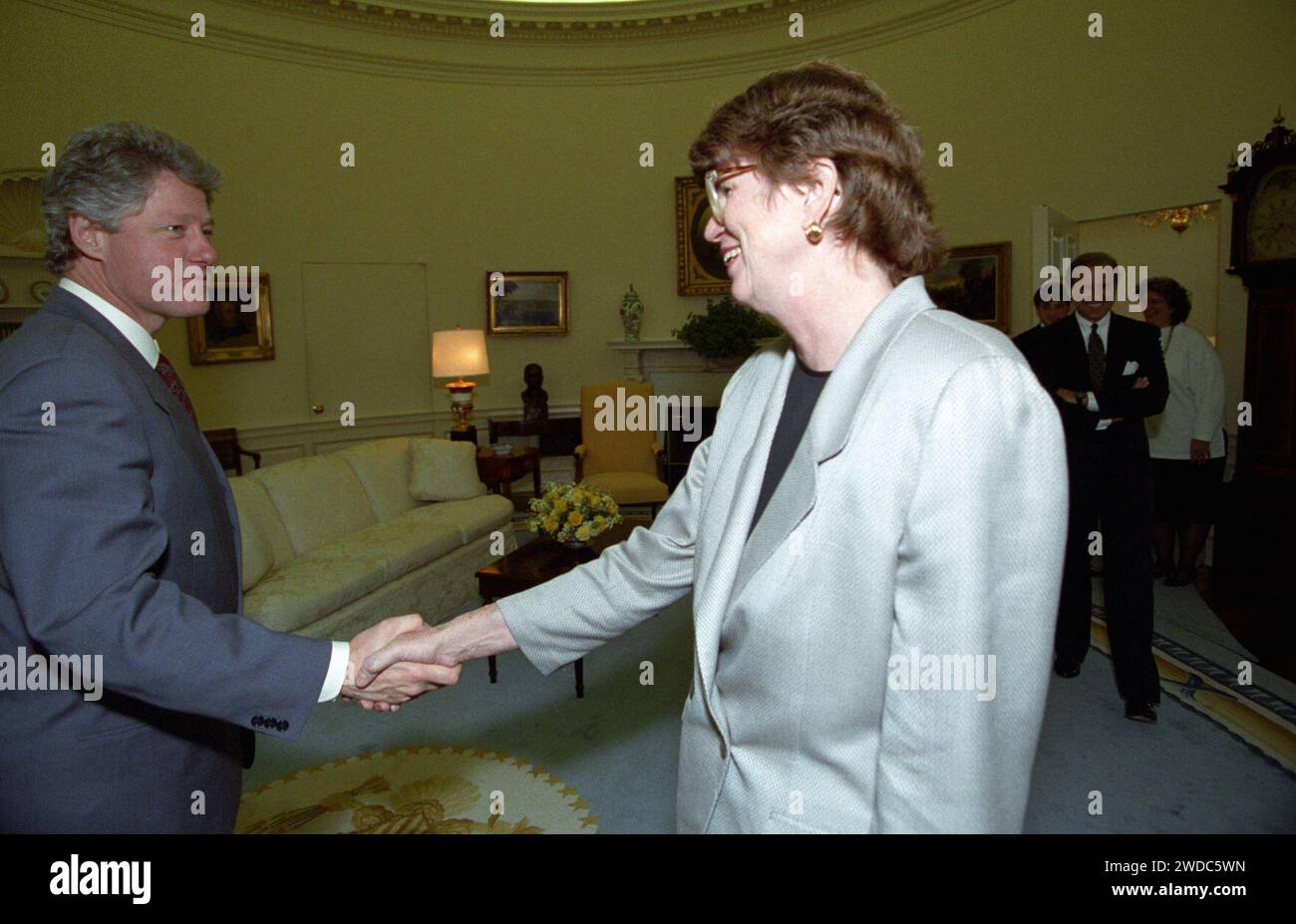 President Bill Clinton meeting with Senator Joe Biden and Janet Reno in ...