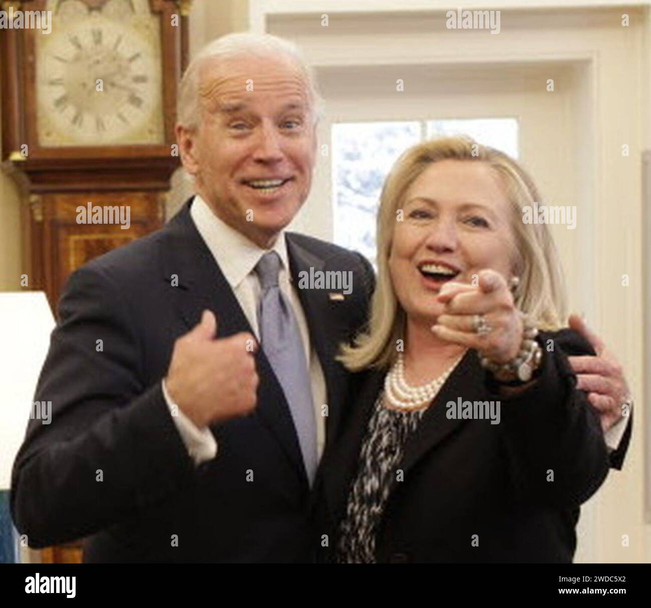 President Barack Obama, Vice President Joe Biden and Secretary of State Hillary Clinton Joke ...