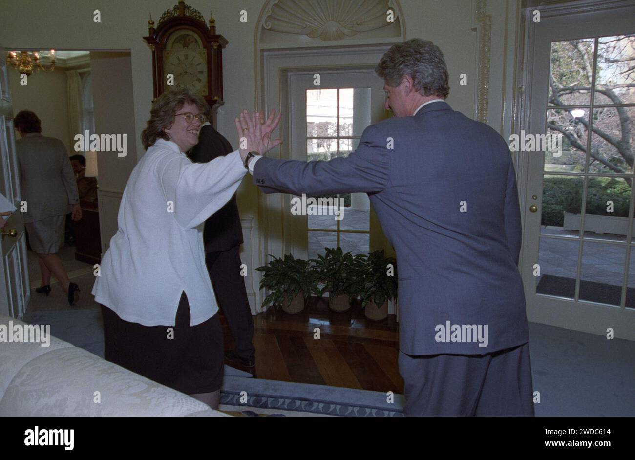 President Bill Clinton meeting with Senator Joe Biden and Janet Reno in ...