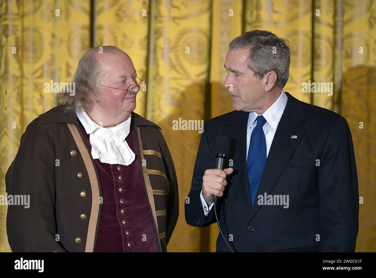 President George W. Bush Speaks with Ralph Archbold, interpreter of ...