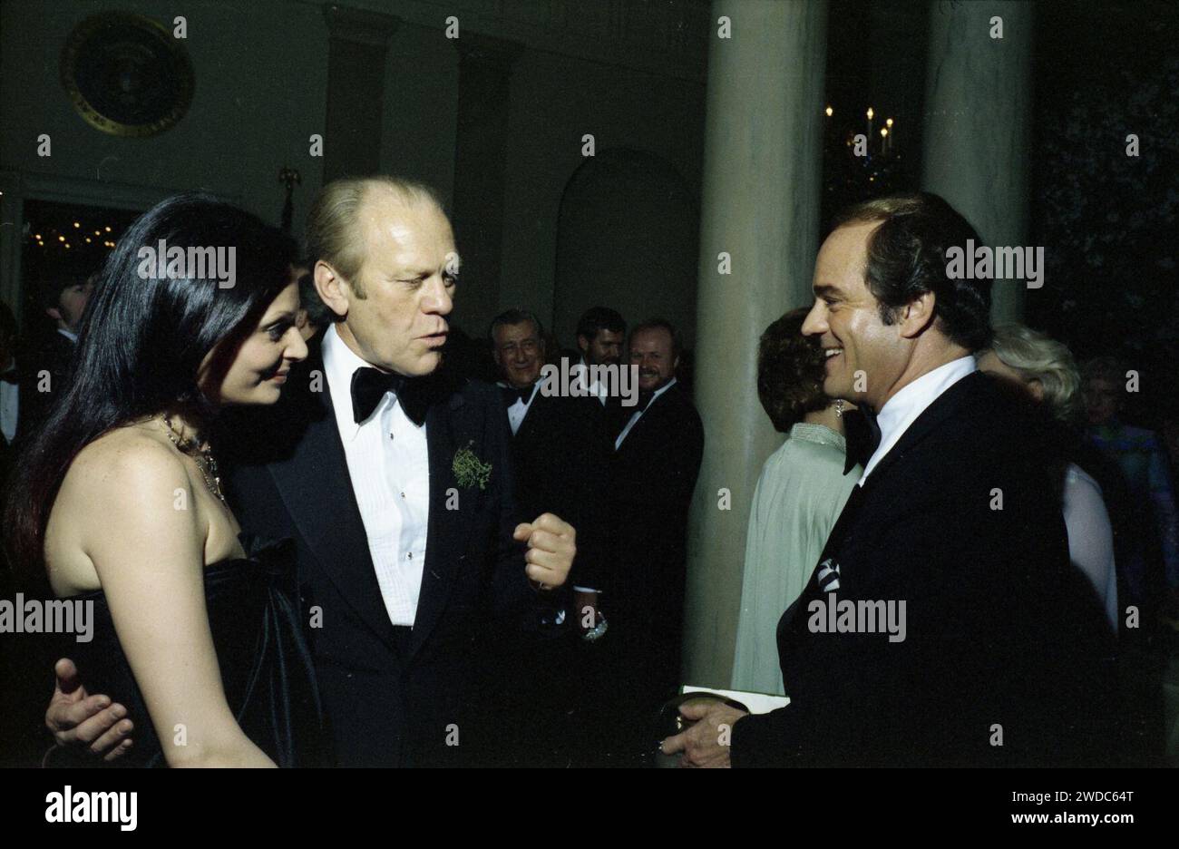 President Gerald R. Ford Talking with Princess Diane von Furstenberg ...