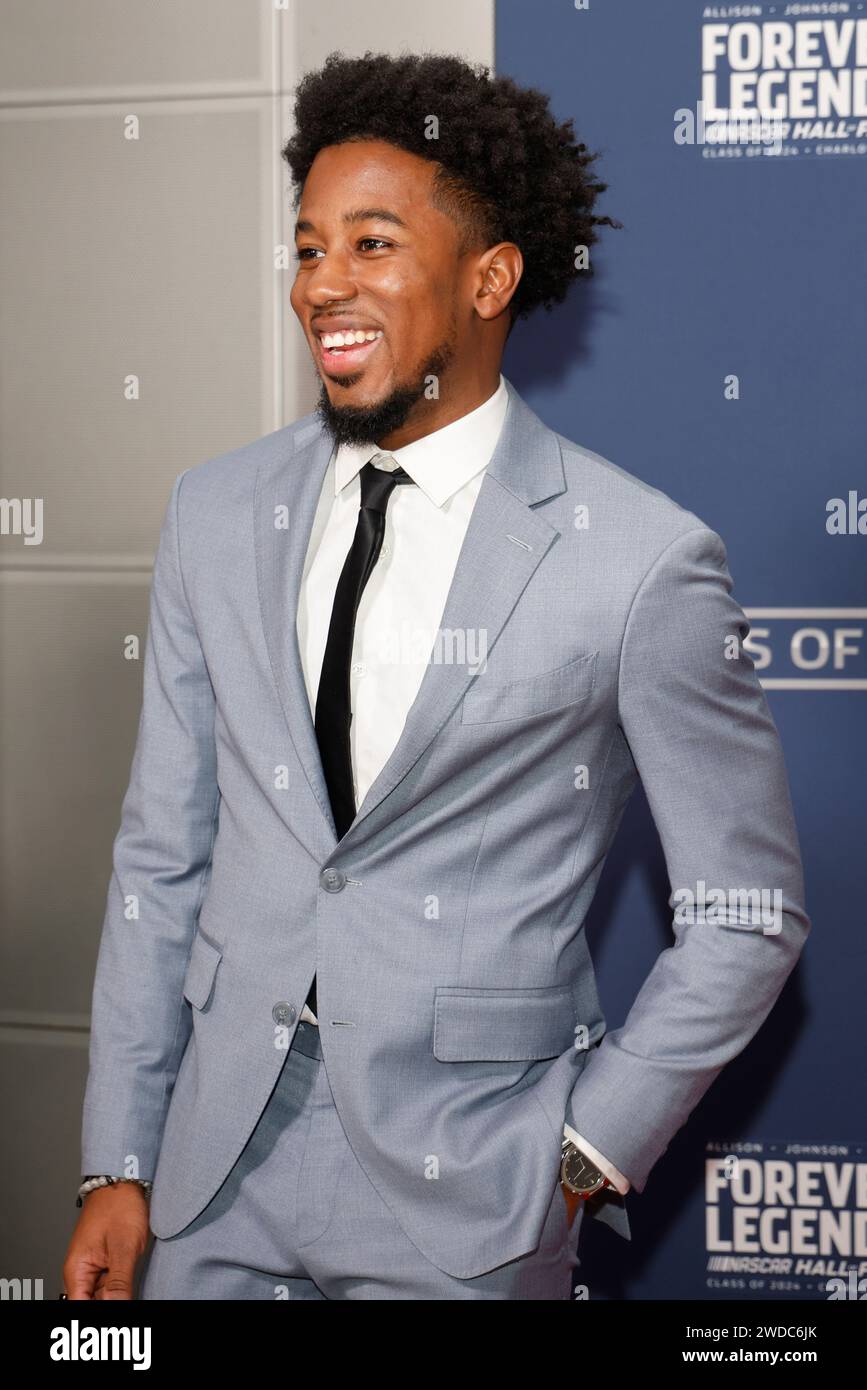 NASCAR Craftsman Truck Series driver Rajah Caruth arrives at the 2024 ...