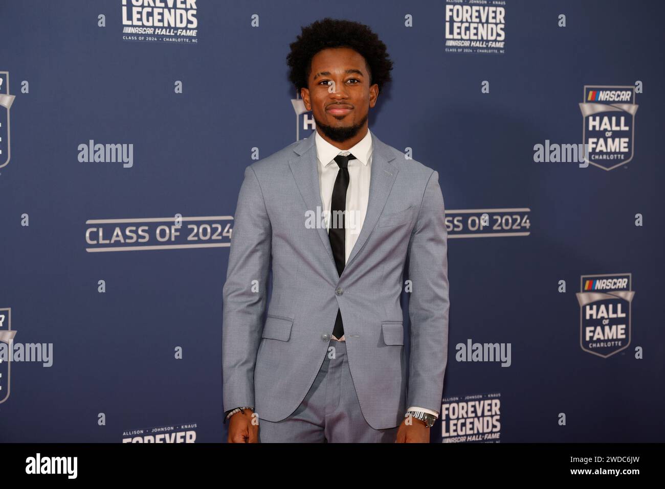 NASCAR Craftsman Truck Series driver Rajah Caruth arrives at the 2024 ...