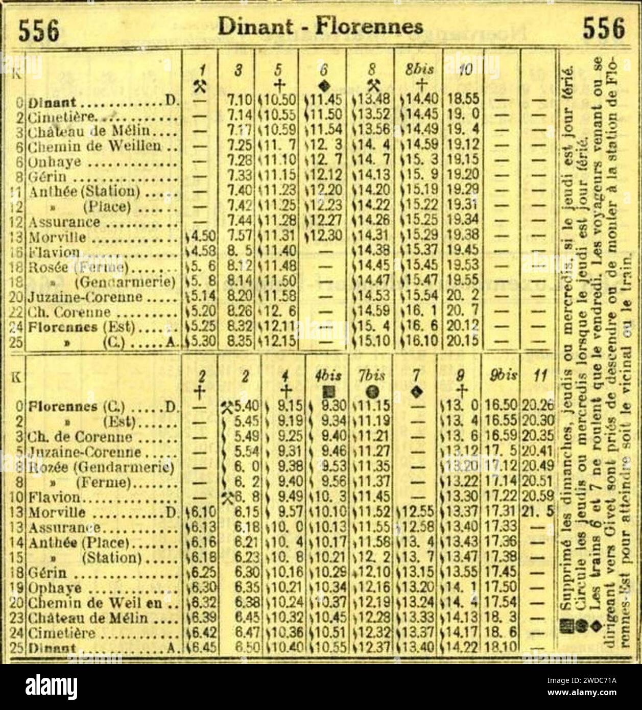 SNCB NMBS official timetable summer 1931 - 556 p.133 Stock Photo - Alamy