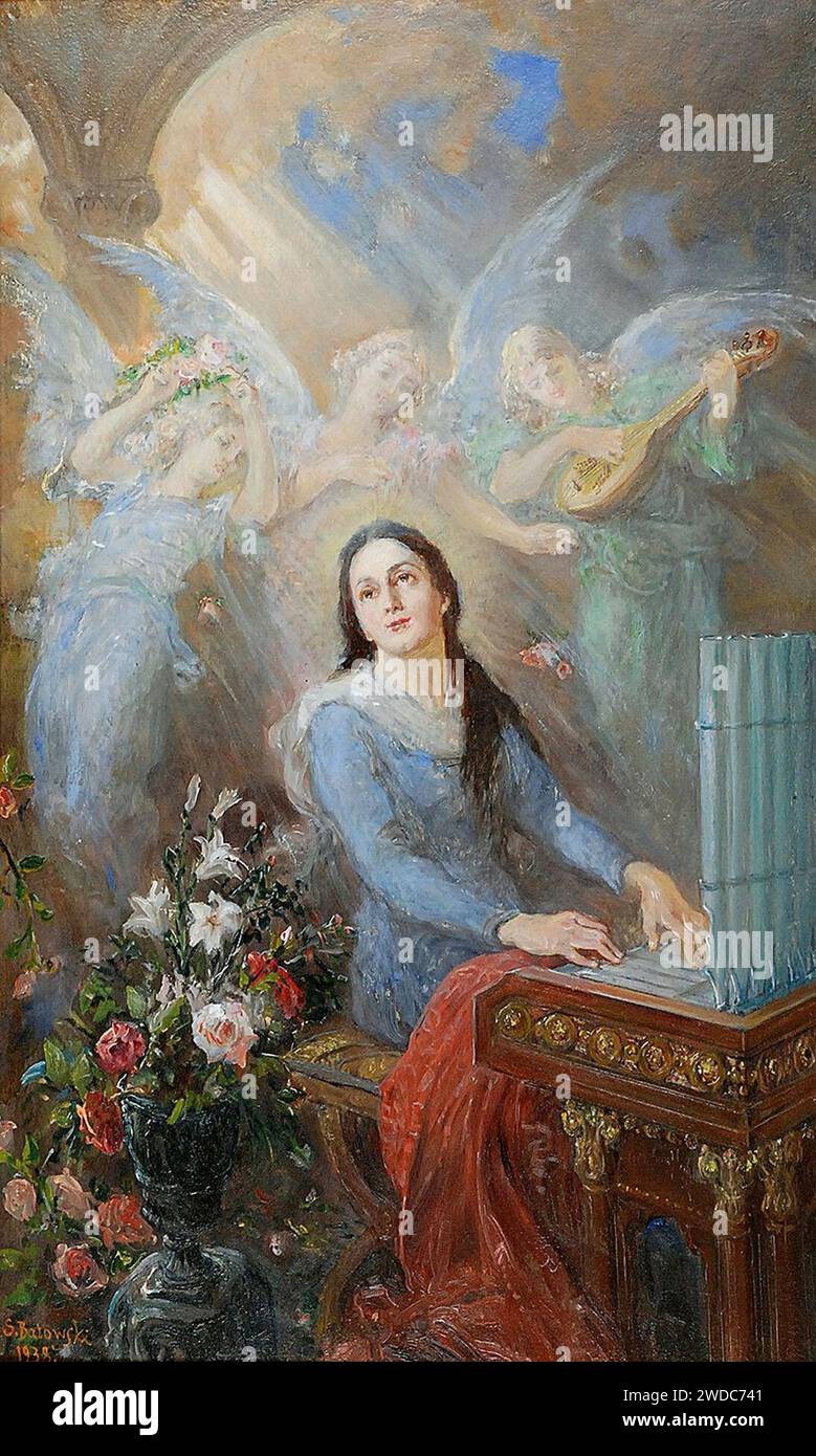 Stanisław Kaczor-Batowski - Św. Cecylia Stock Photo - Alamy