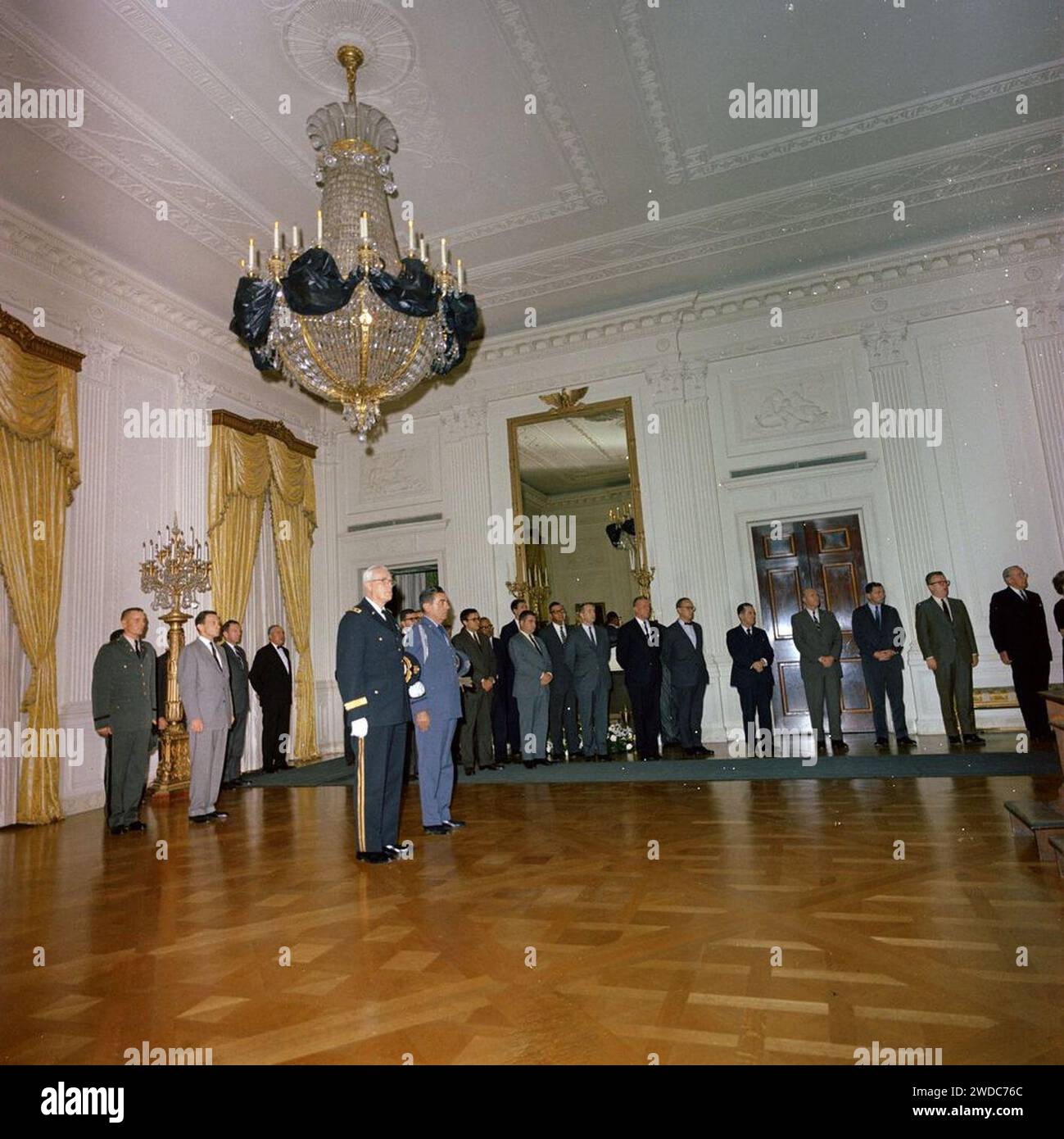 State Funeral of President Kennedy- Lying in repose in the East Room of ...