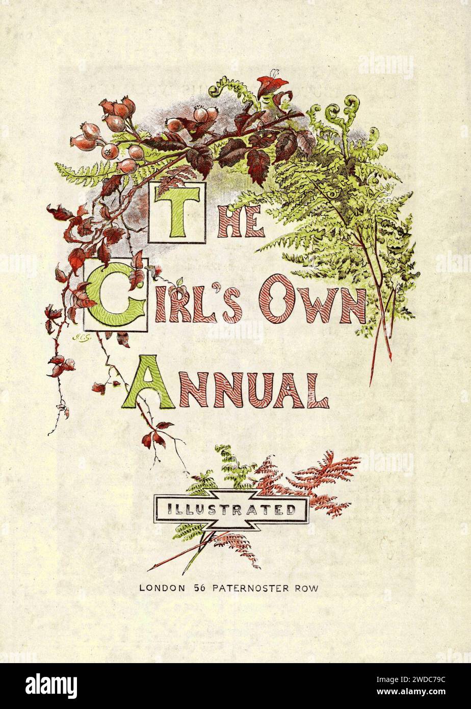 The Girl's Own Annual vol ix 1887-1888 frontispiece image Stock Photo ...