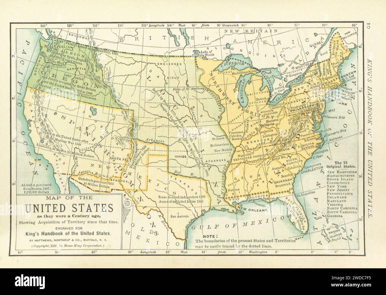 US-MAPS(1891) p012 - MAP OF THE BOUNDARIES AND TERRITORIAL DEVELOPMENT ...