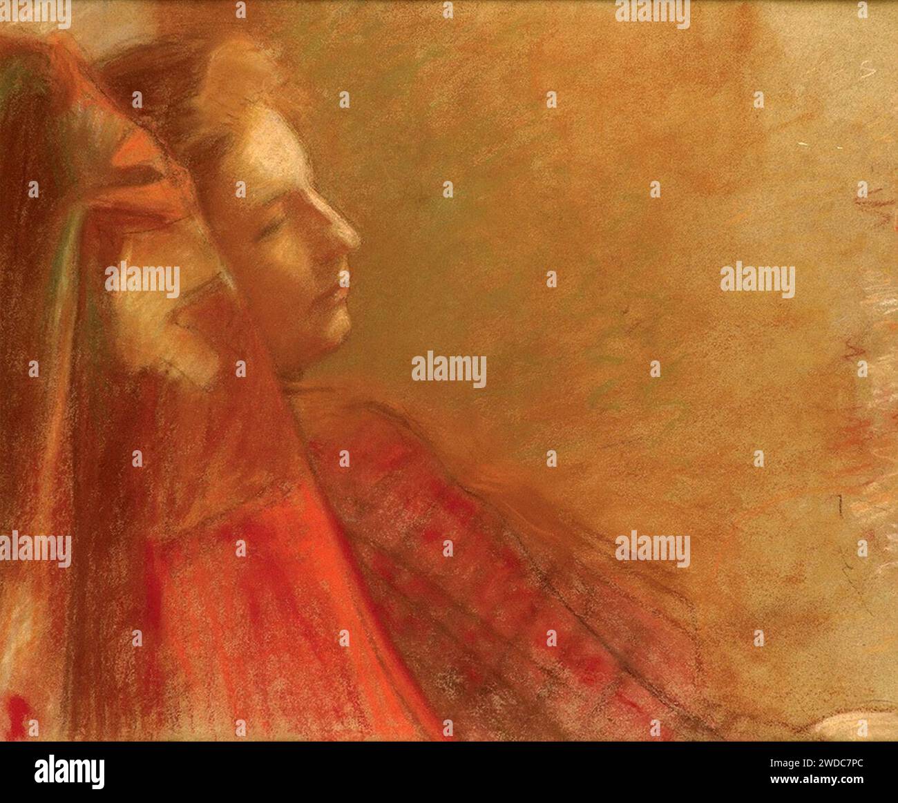 Wojciech Weiss - Portret Dagny Juel-Przybyszewskiej 1899 Stock Photo ...