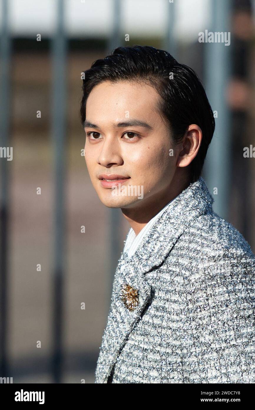 Paris, France. 19th Jan, 2024. Takumi Kitamura attending the Dior Homme Menswear Fall/Winter ...