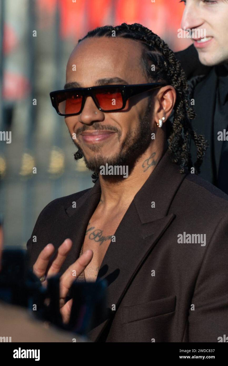 Paris, France. 19th Jan, 2024. Lewis Hamilton attending the Dior Homme ...