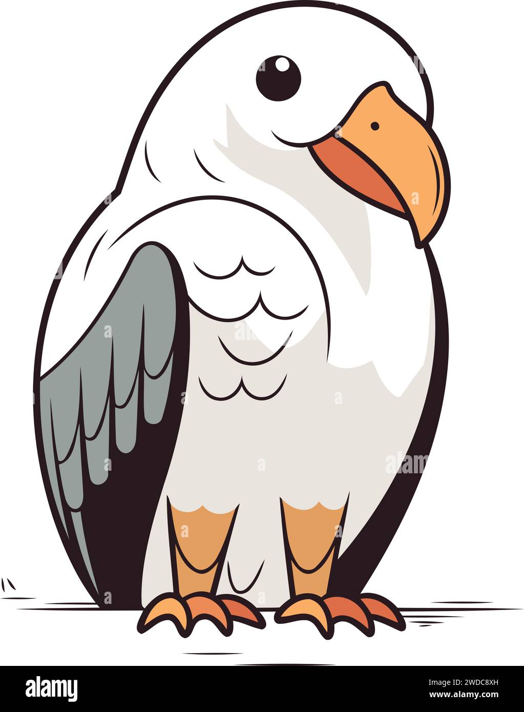 Grey eagle bird Stock Vector Images - Alamy