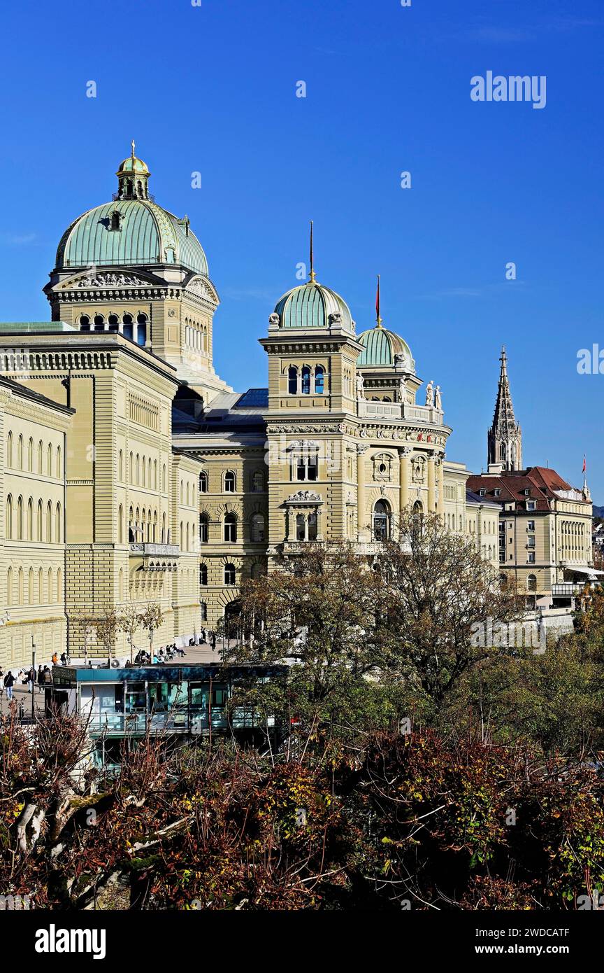Parliament building, Federal Palace, capital Bern, Canton Bern ...
