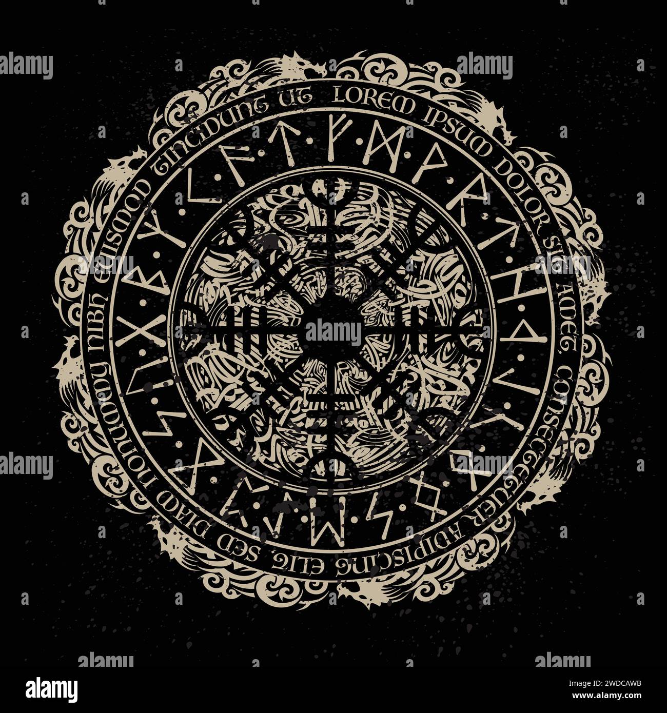 Runes dragon hi-res stock photography and images - Alamy