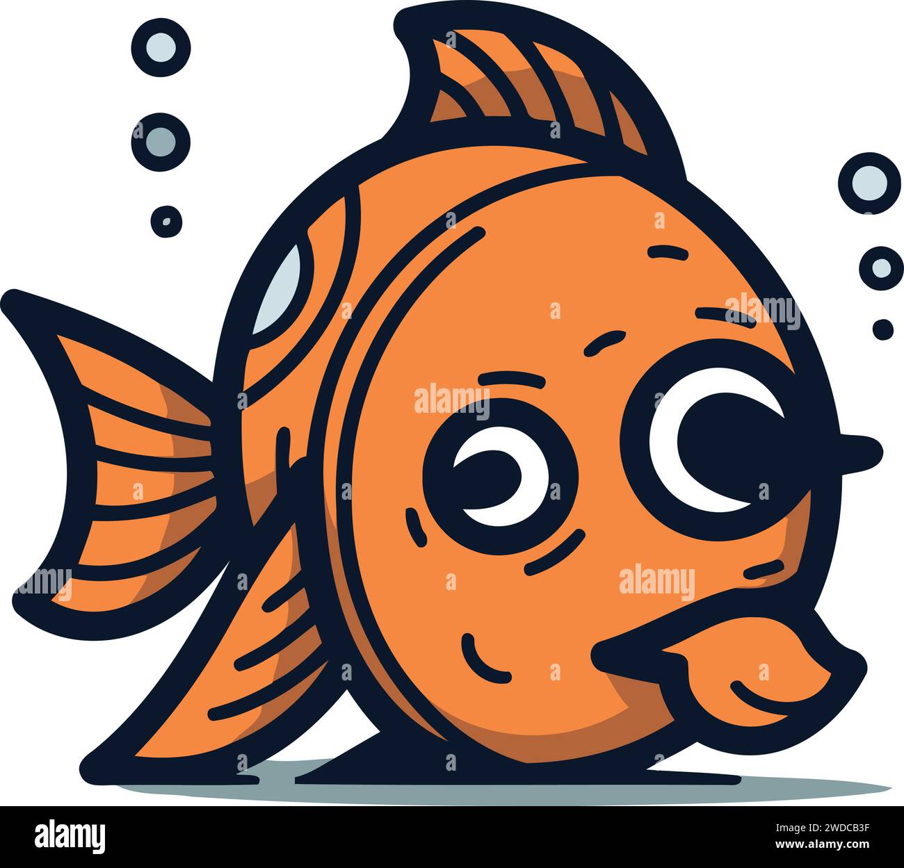 Funny cartoon fish Cut Out Stock Images & Pictures - Alamy