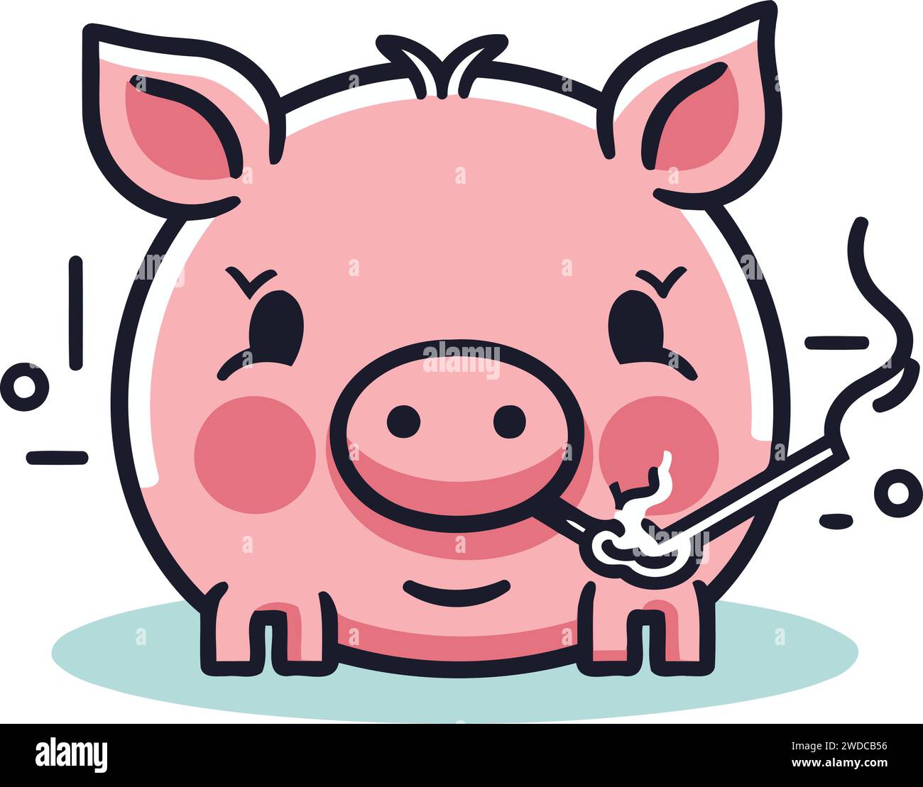 Porky pig cartoon Stock Vector Images - Alamy