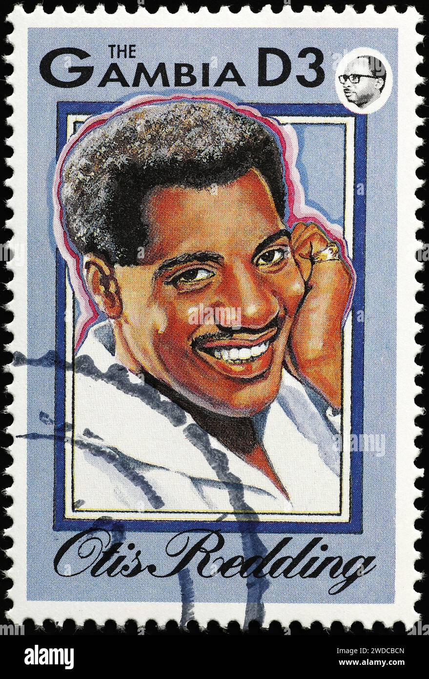 Otis Redding on postage stamp of Gambia Stock Photo - Alamy