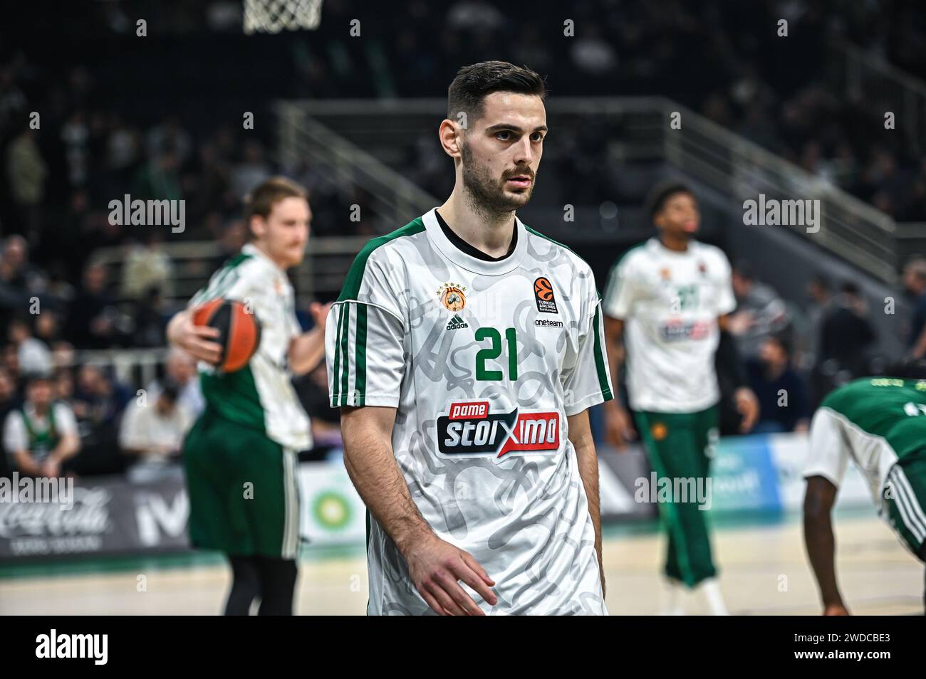 Athens, Greece. 19th Jan, 2024. 21 Ioannis Papapetrou of Panathinaikos ...