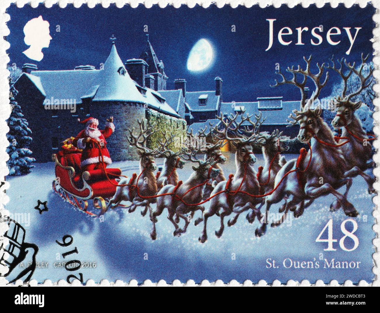 Santa sleigh flying hi-res stock photography and images - Alamy