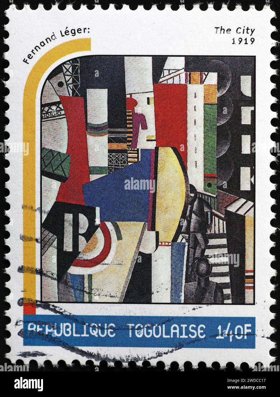 'The city' by Fernard Leger on postage stamp Stock Photo - Alamy