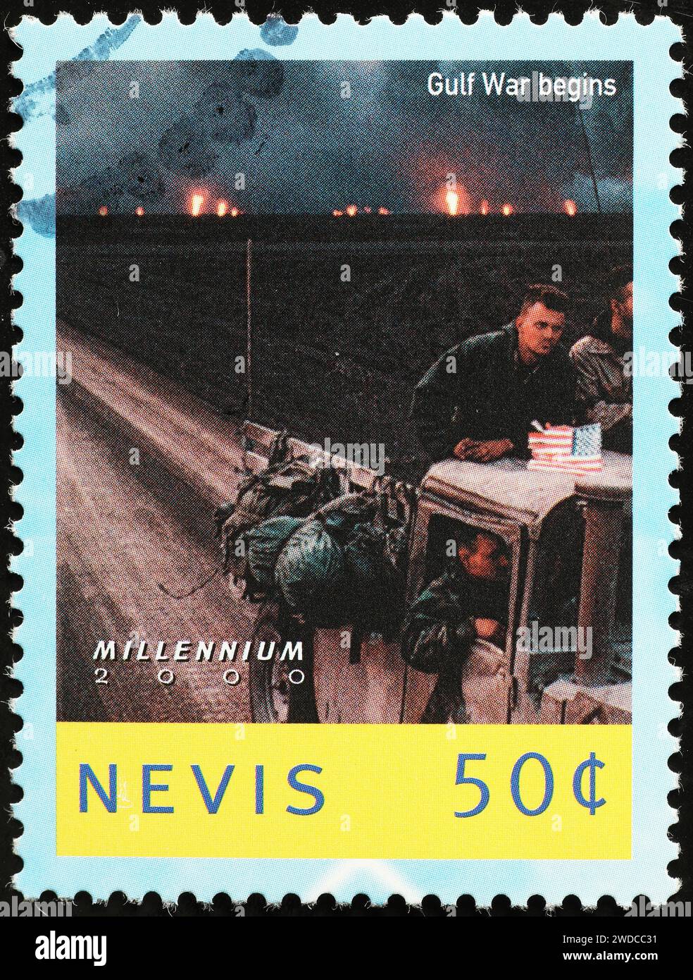 The gulf war of 1990 remembered on postage stamp Stock Photo - Alamy