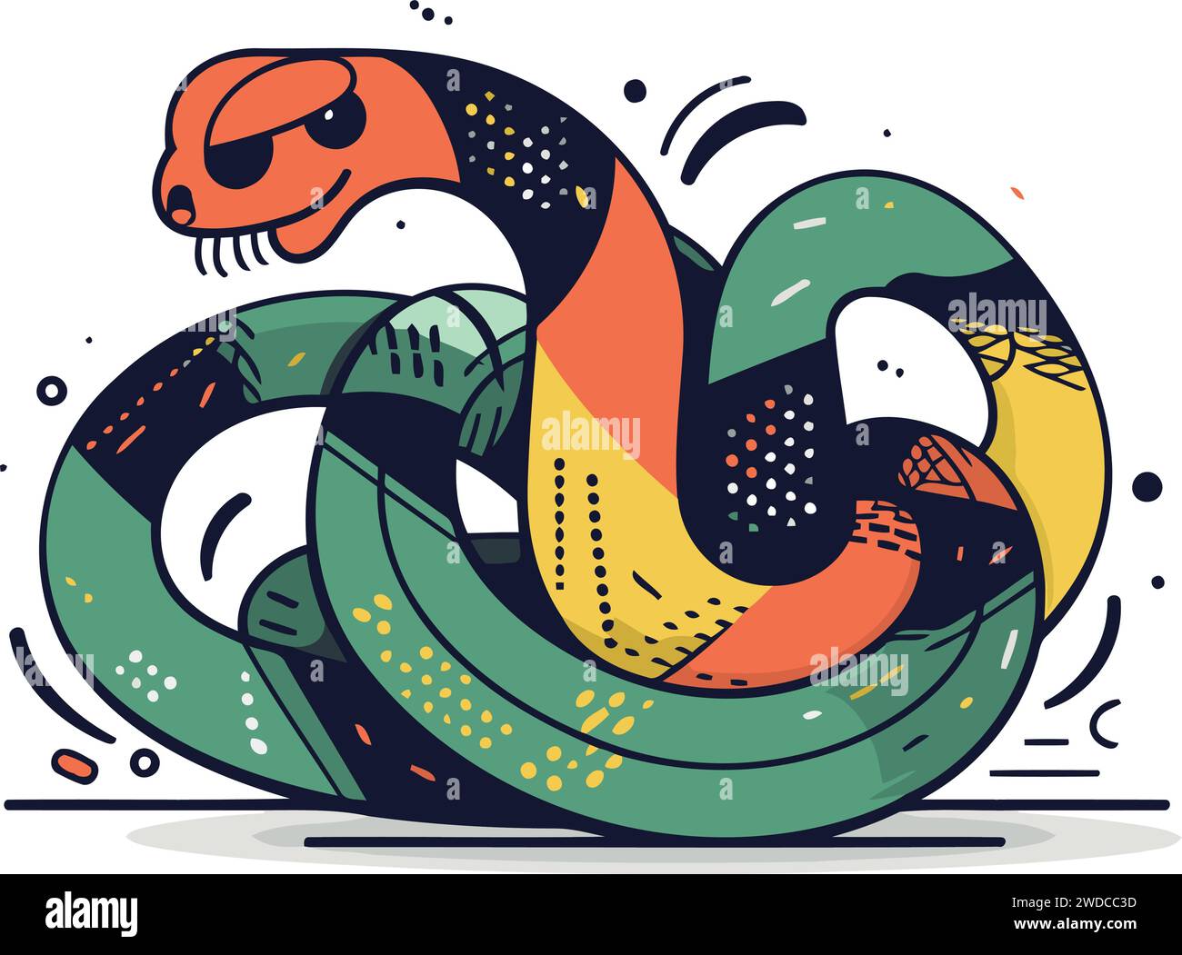 Skin serpentine Stock Vector Images - Alamy