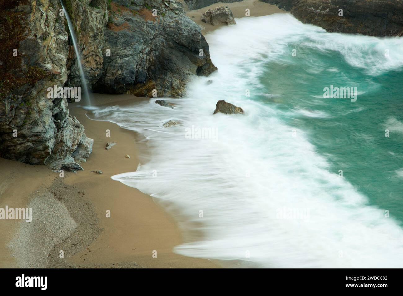 McWay Falls, Julia Pfeiffer Burns State Park, Big Sur Coast Highway ...