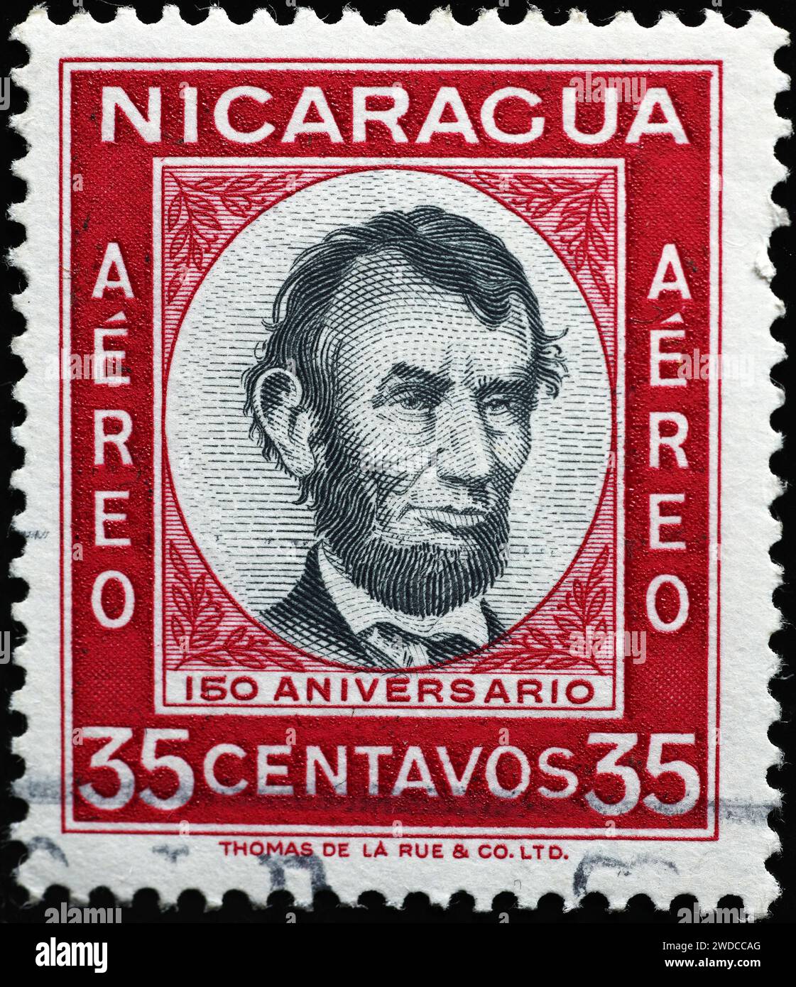 Vintage abraham lincoln postage hi-res stock photography and images - Alamy