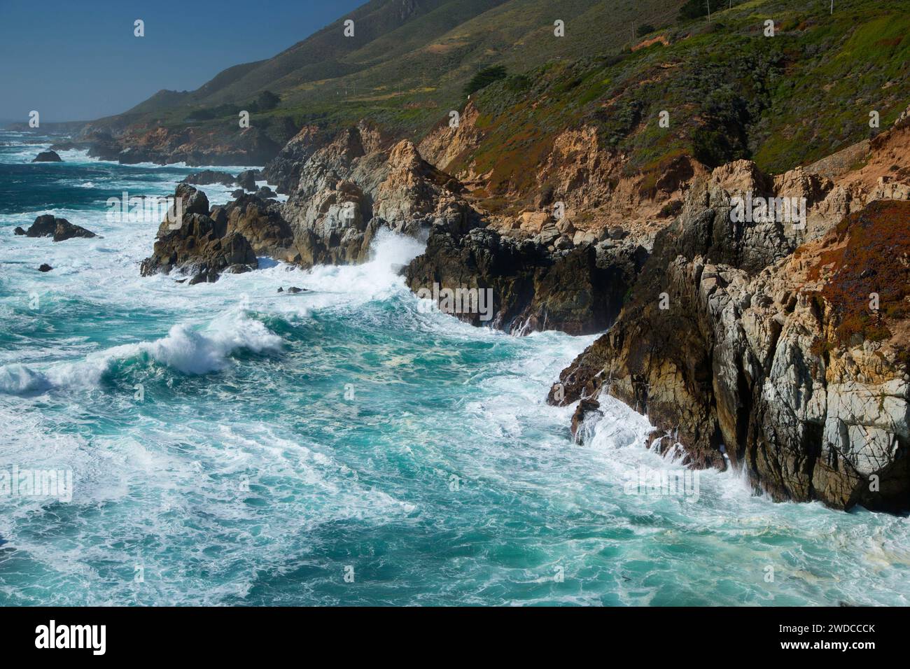 Rocky coast, Garrapata State Park, Big Sur Coast Highway Scenic Byway ...
