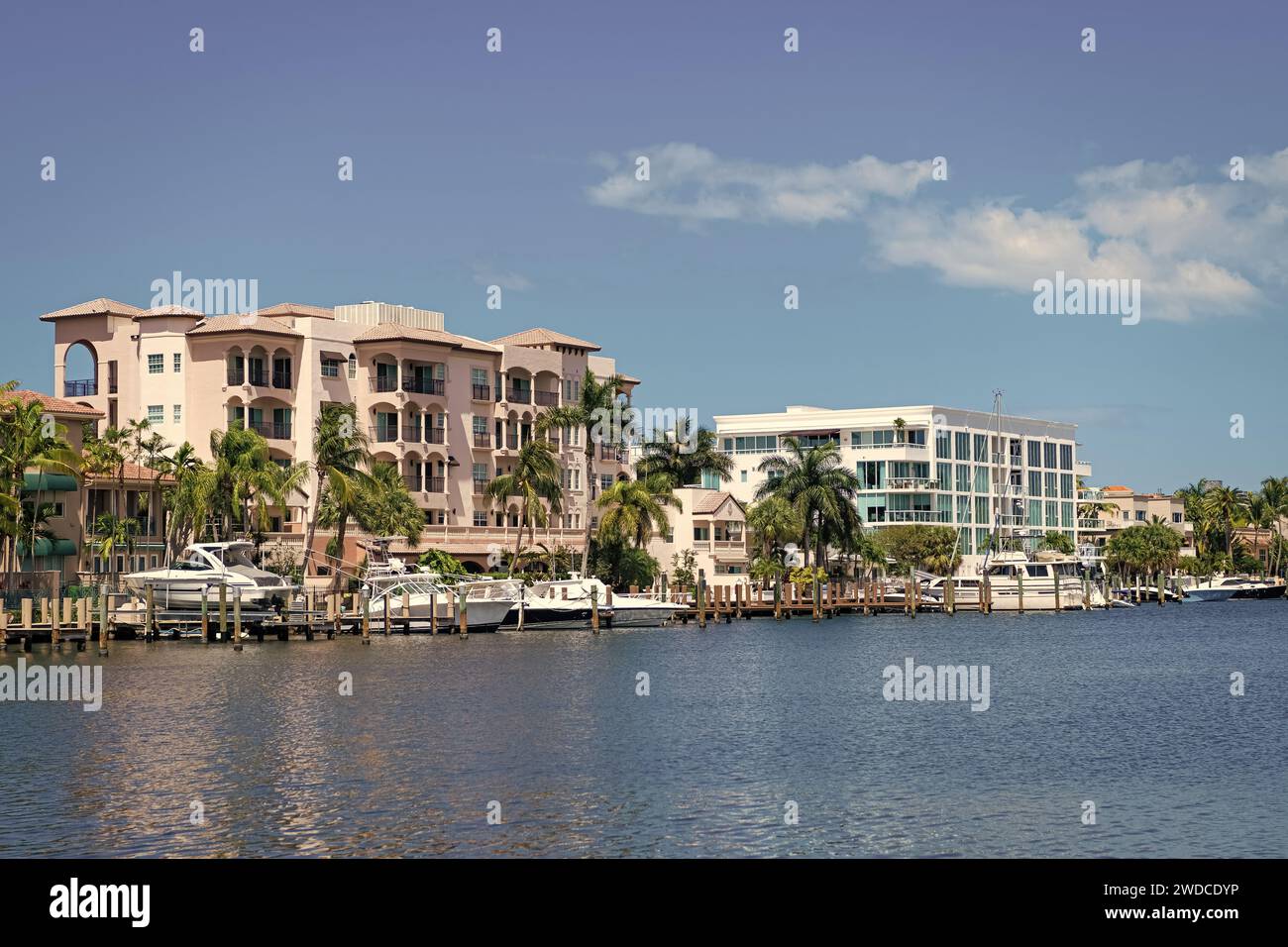 picturesque seaside summer destination with boats in harbor. Seaside ...