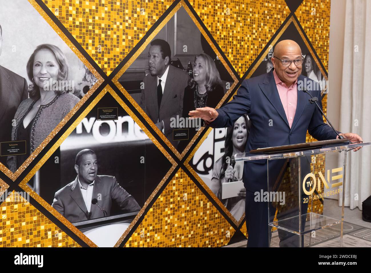 Atlanta, United States. 20th Jan, 2024. TV ONE CEO Alfred C. Liggins ...