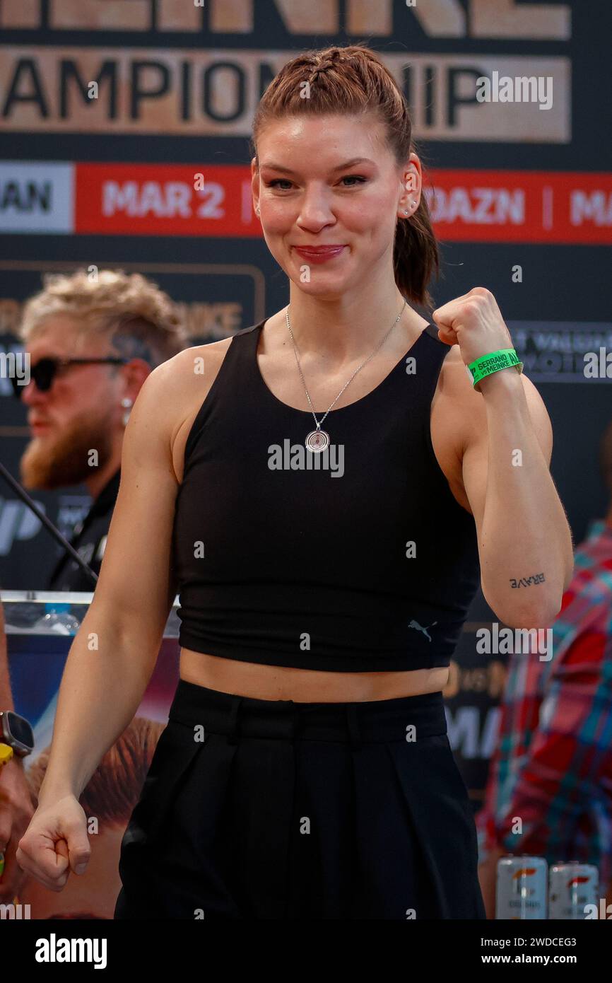 SAN JUAN, PUERTO RICO Nina Meinke, March 2, 2024 Boxing Fight Coliseo ...