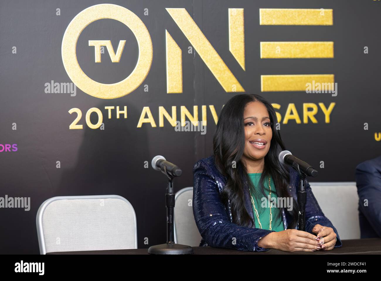 Atlanta, United States. 20th Jan, 2024. TV ONE and CLEO TV president ...