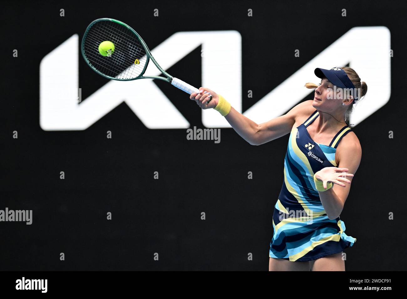Melbourne, Australia. 20th Jan, 2024. Dayana Yastremska of Ukraine in action during her round 3 ...