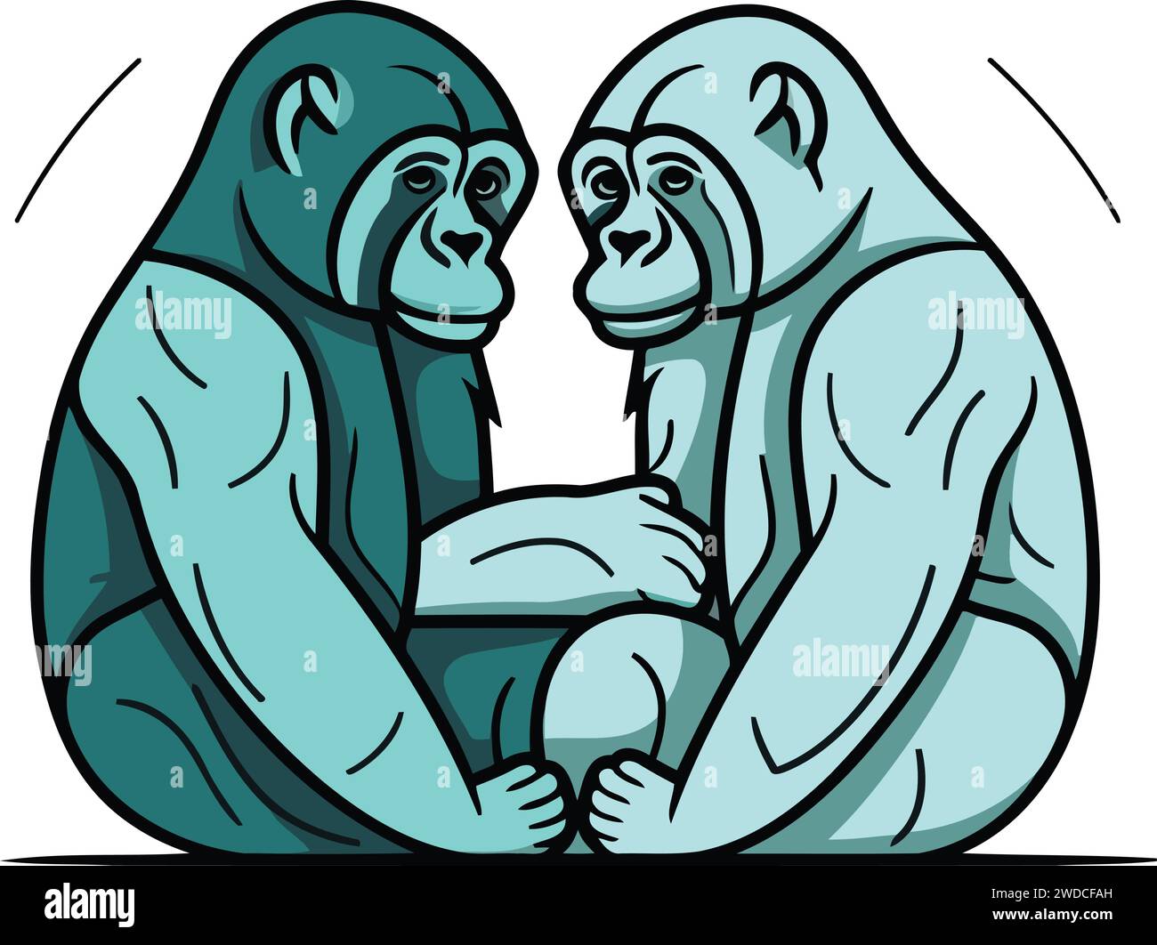 Woman chimpanzee sign Stock Vector Images - Alamy