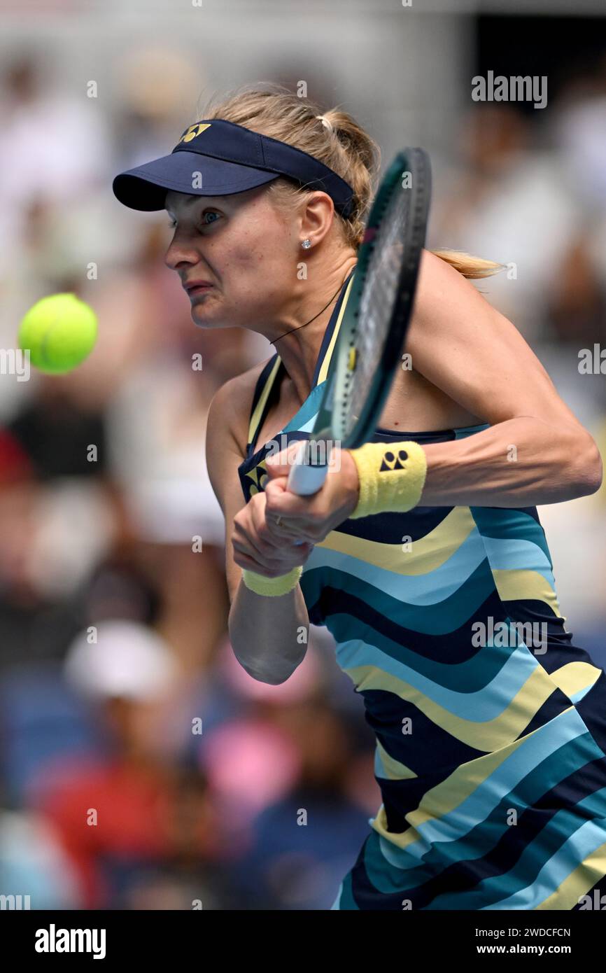 Melbourne, Australia. 20th Jan, 2024. Dayana Yastremska of Ukraine in action during her round 3 ...