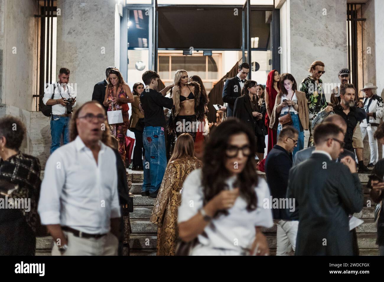 Bad Gyal outside Roberto Cavalli show during Milan Fashion Week ...