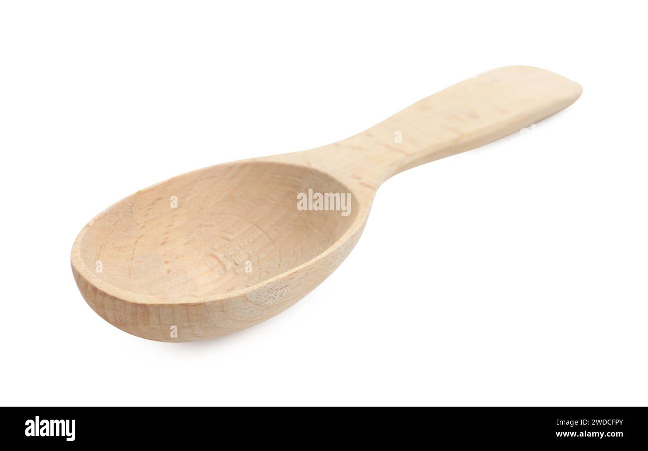 Wooden spoon isolated on white. Cooking utensil Stock Photo - Alamy