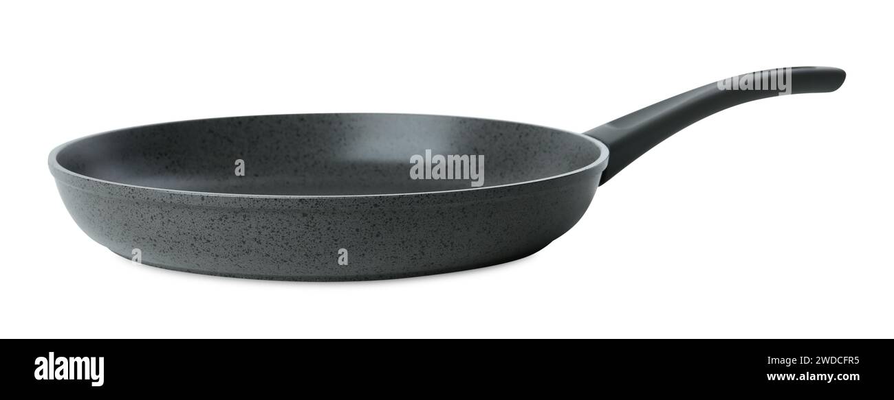 New frying pan isolated on white. Cooking utensils Stock Photo - Alamy