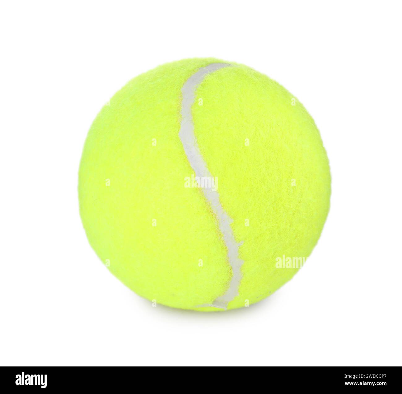 One tennis ball isolated on white. Sport equipment Stock Photo - Alamy