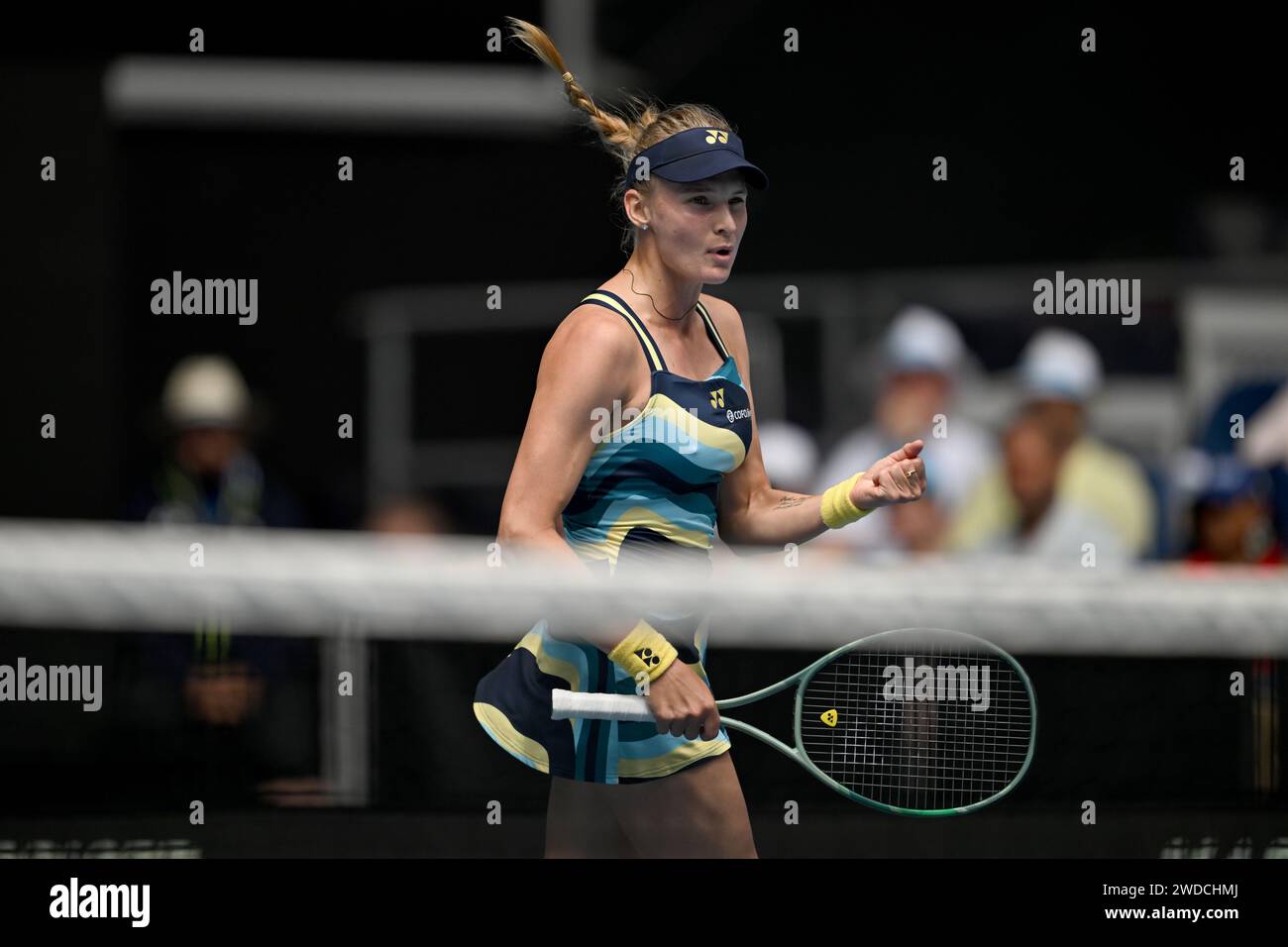 Melbourne, Australia. 20th Jan, 2024. Dayana Yastremska of Ukraine reacts during her round 3 ...