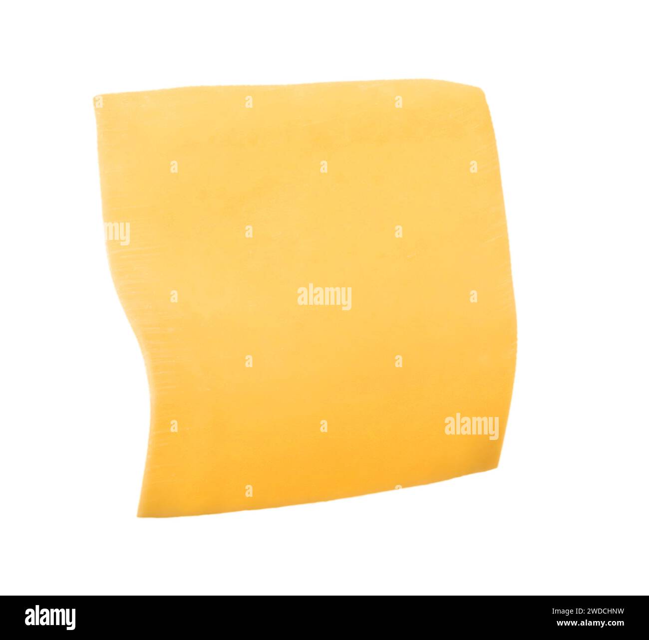 Slice of tasty cheese isolated on white Stock Photo - Alamy