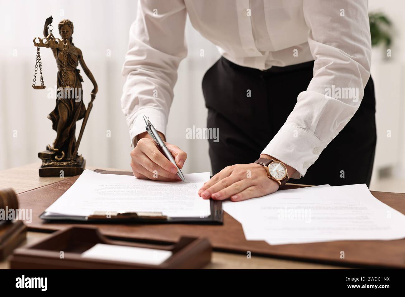 Lawyer working table documents in hi-res stock photography and images ...