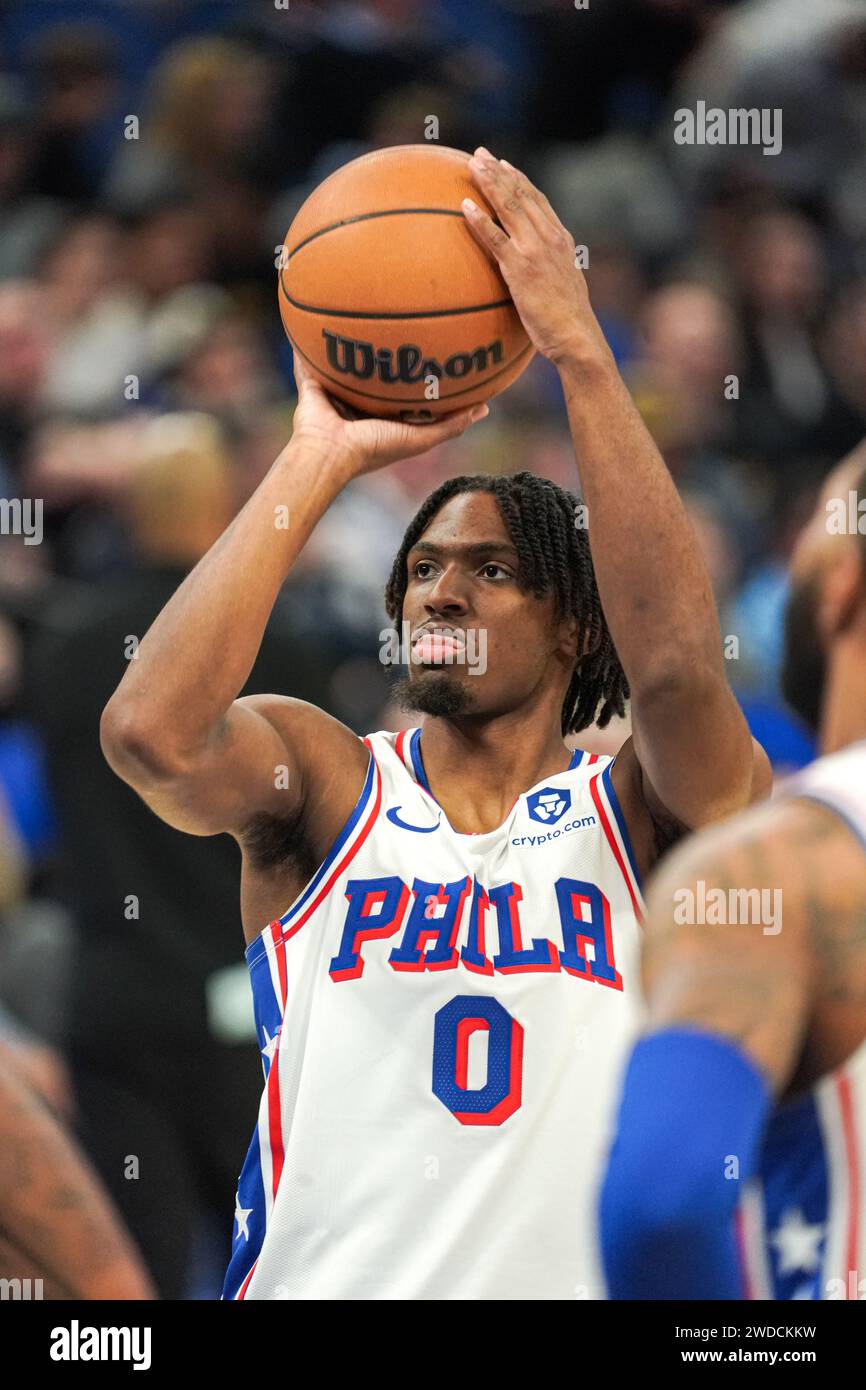 Orlando, Florida, USA, January 19, 2024, Philadelphia 76ers guard ...
