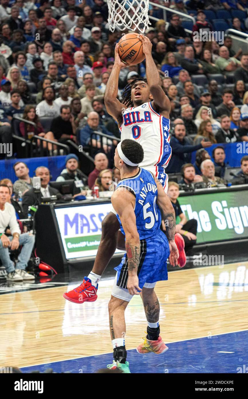 Orlando, Florida, USA, January 19, 2024, Philadelphia 76ers guard ...