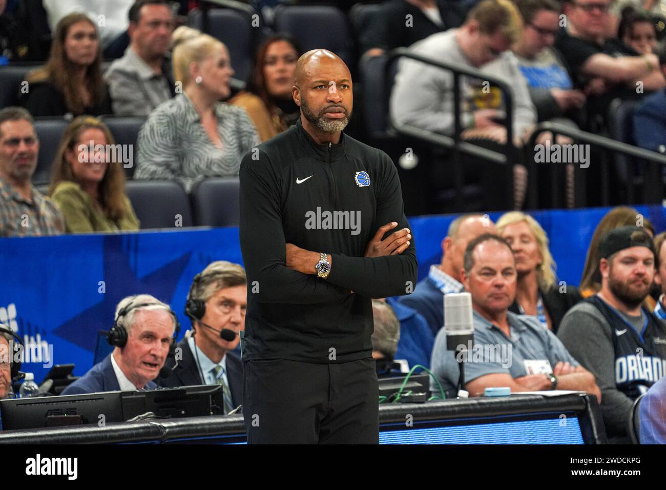 Orlando, Florida, USA, January 19, 2024, Orlando Magic head coach ...