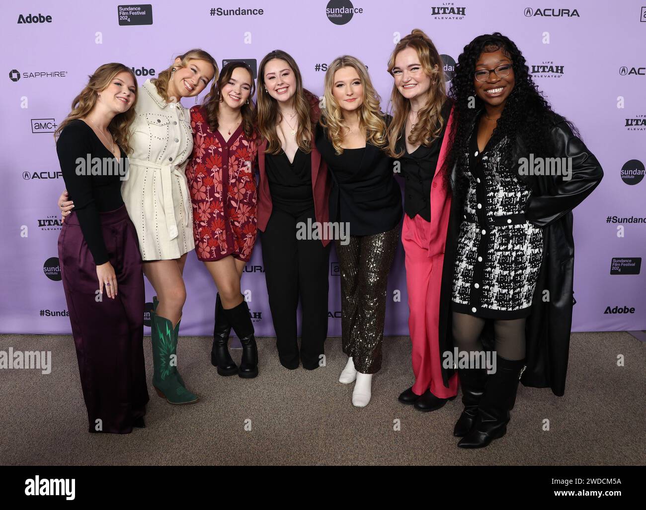 Park City, USA. 18th Jan, 2024. Faith Glasgow, Brooke Taylor, Cecila ...