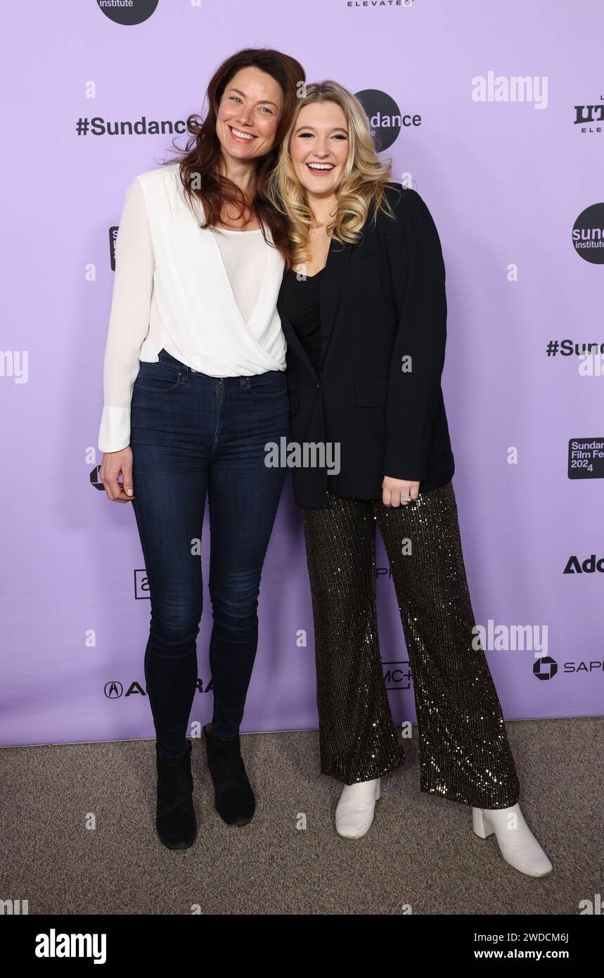 Park City, USA. 18th Jan, 2024. Laura Huddock and Emily Worthmore ...